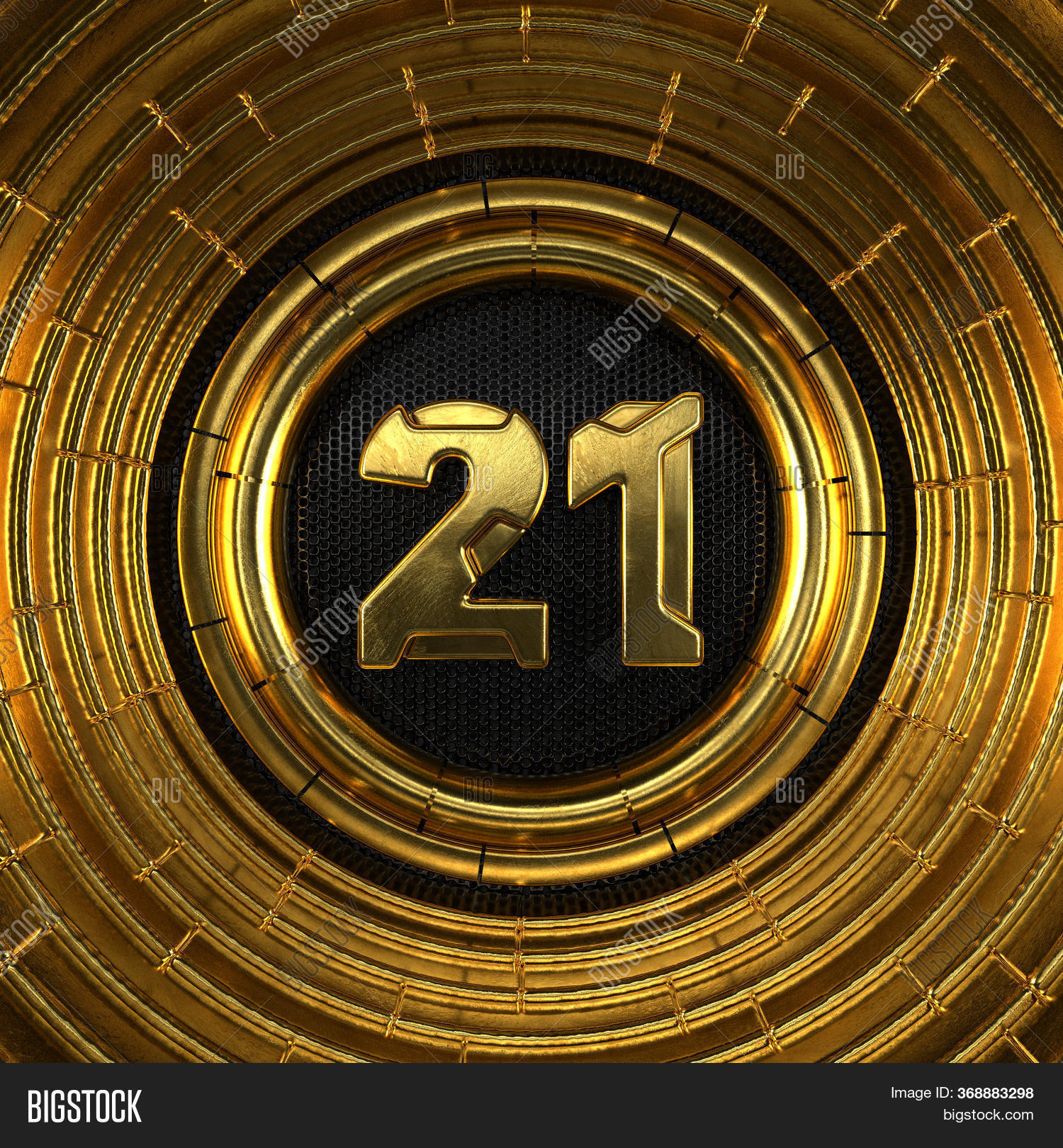 Gold Number 21 (number Image & Photo (Free Trial) | Bigstock