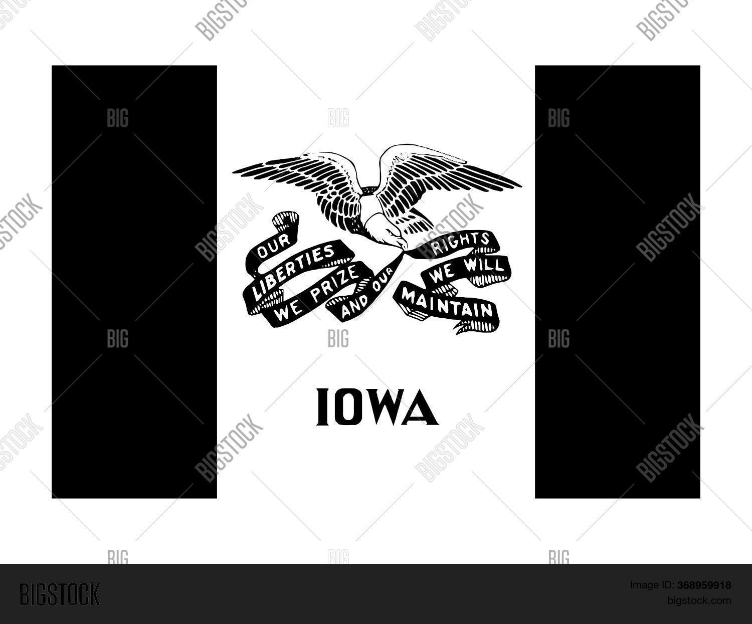 Iowa Ia State Flag. Vector & Photo (Free Trial) | Bigstock