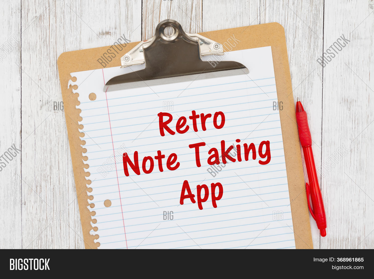 Retro Note Taking App Image & Photo (Free Trial) | Bigstock