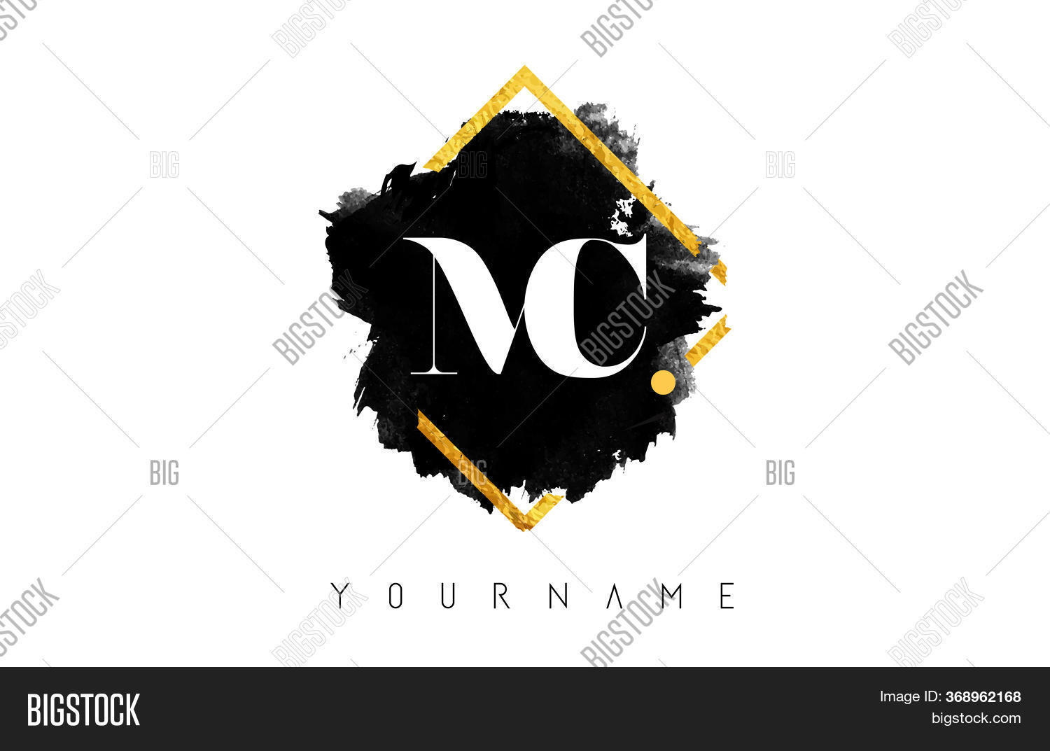 Mc M C Letters Logo Vector & Photo (Free Trial) | Bigstock