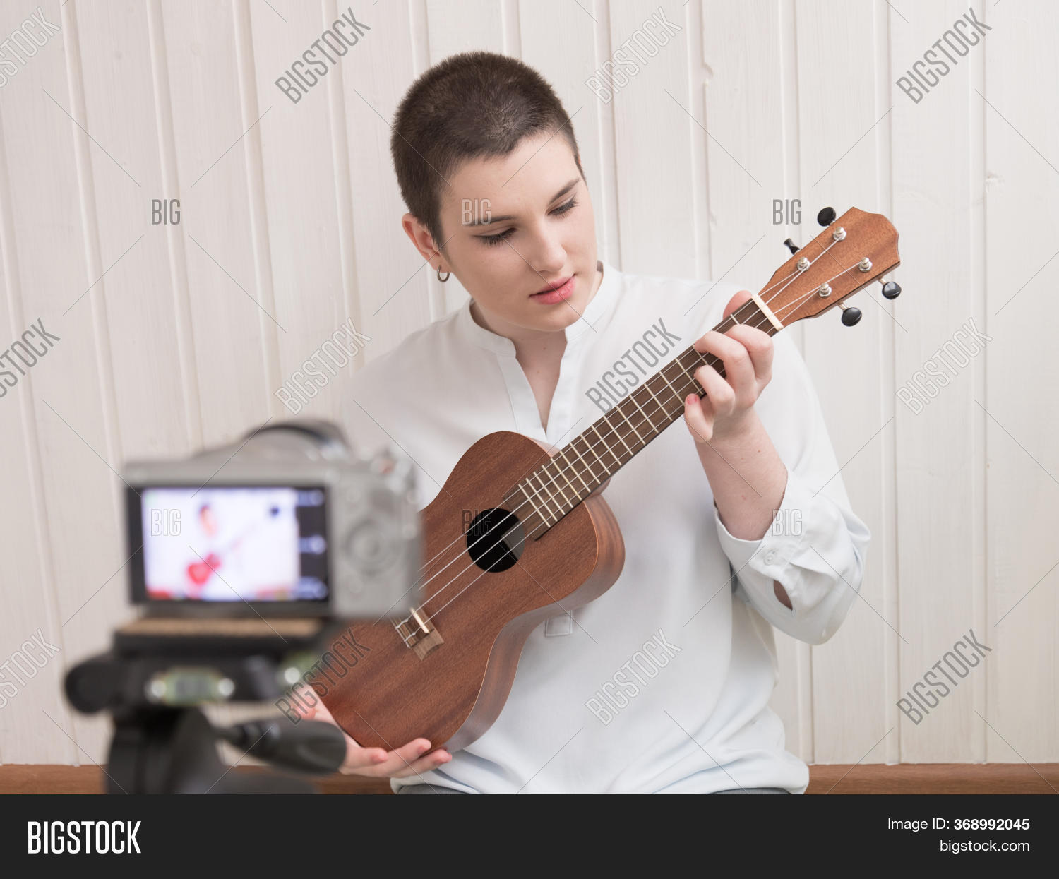 Girl Recording Lesson Image & Photo (Free Trial) | Bigstock