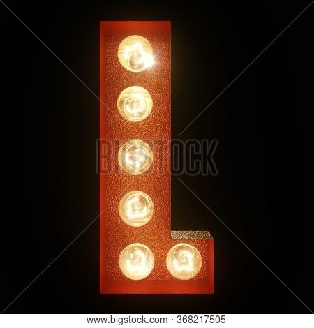 Luminous Letter L. Box Image & Photo (Free Trial) | Bigstock