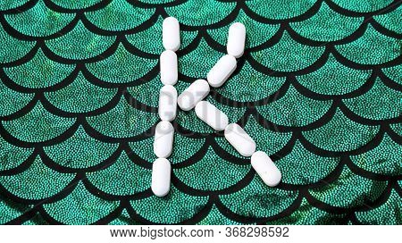 Alphabet Made Pills On Image & Photo (Free Trial) | Bigstock