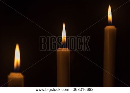 Three Candles Light Image & Photo (Free Trial) | Bigstock
