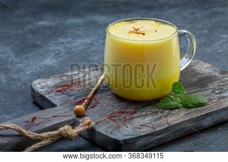 Saffron Latte Almond Image & Photo (Free Trial) | Bigstock