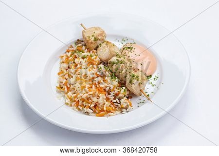 Chicken Kebab Rice Image & Photo (Free Trial) | Bigstock