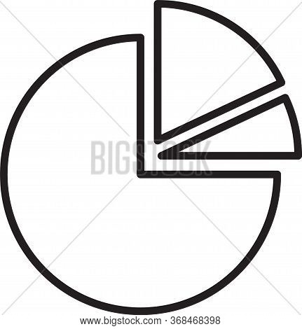 Black Line Pie Chart Vector & Photo (Free Trial) | Bigstock