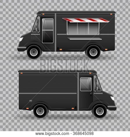 Side View Food Truck Vector & Photo (Free Trial) | Bigstock