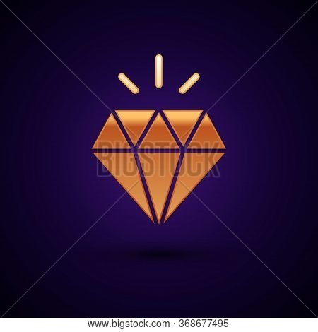 Gold Diamond Icon Vector & Photo (Free Trial) | Bigstock