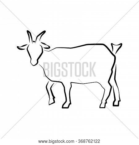 Goat Icon. Outline Vector & Photo (Free Trial) | Bigstock
