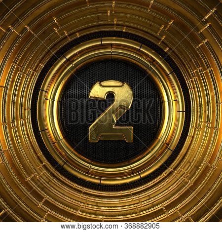 Gold Number 2 (number Image & Photo (Free Trial) | Bigstock