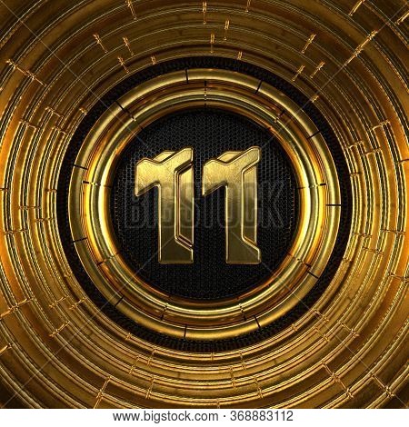 Gold Number 11 (number Image & Photo (Free Trial) | Bigstock