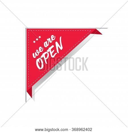 We Open Sticker Vector & Photo (Free Trial) | Bigstock
