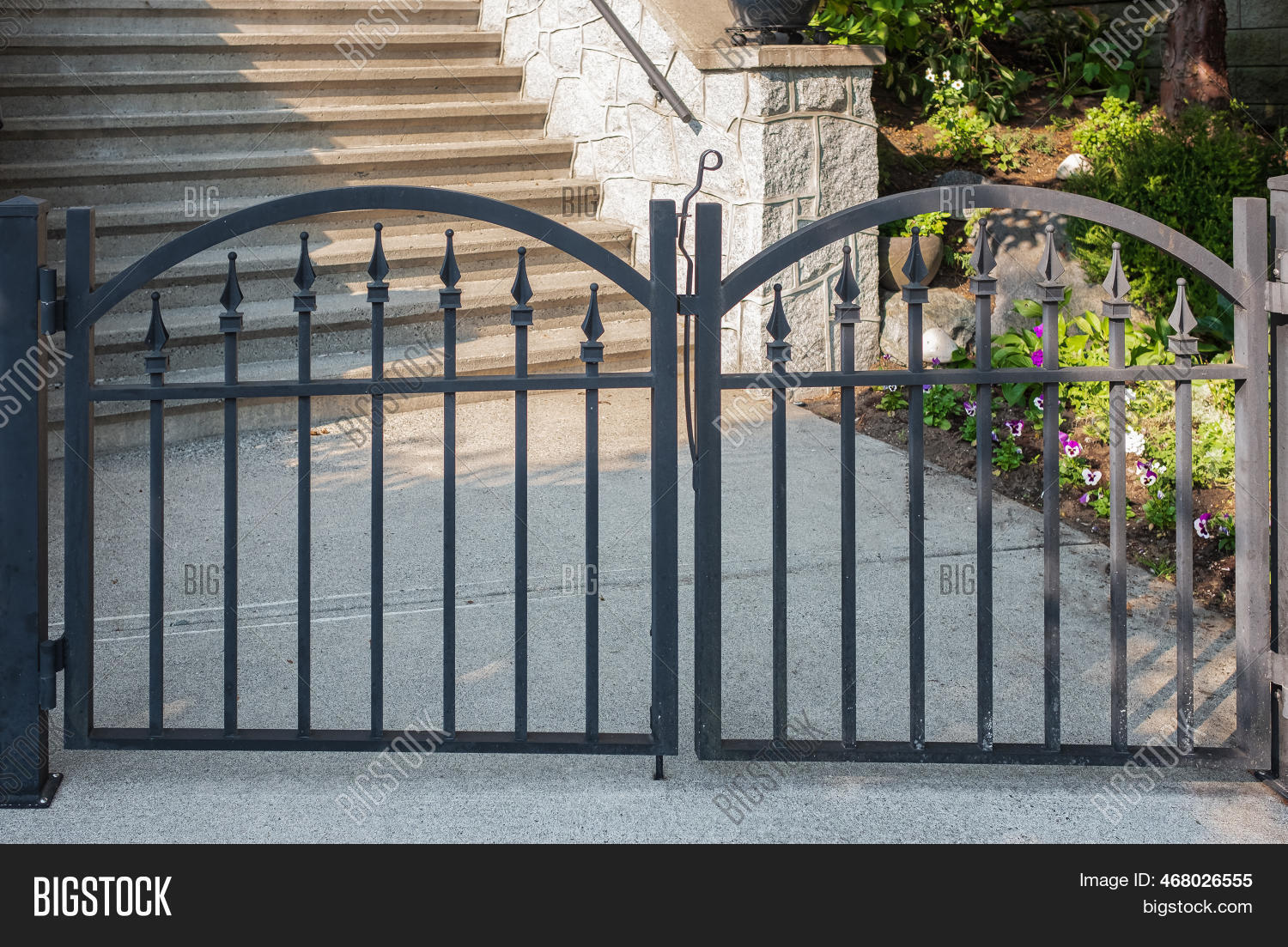 Metal Black Gate. Image & Photo (Free Trial) | Bigstock