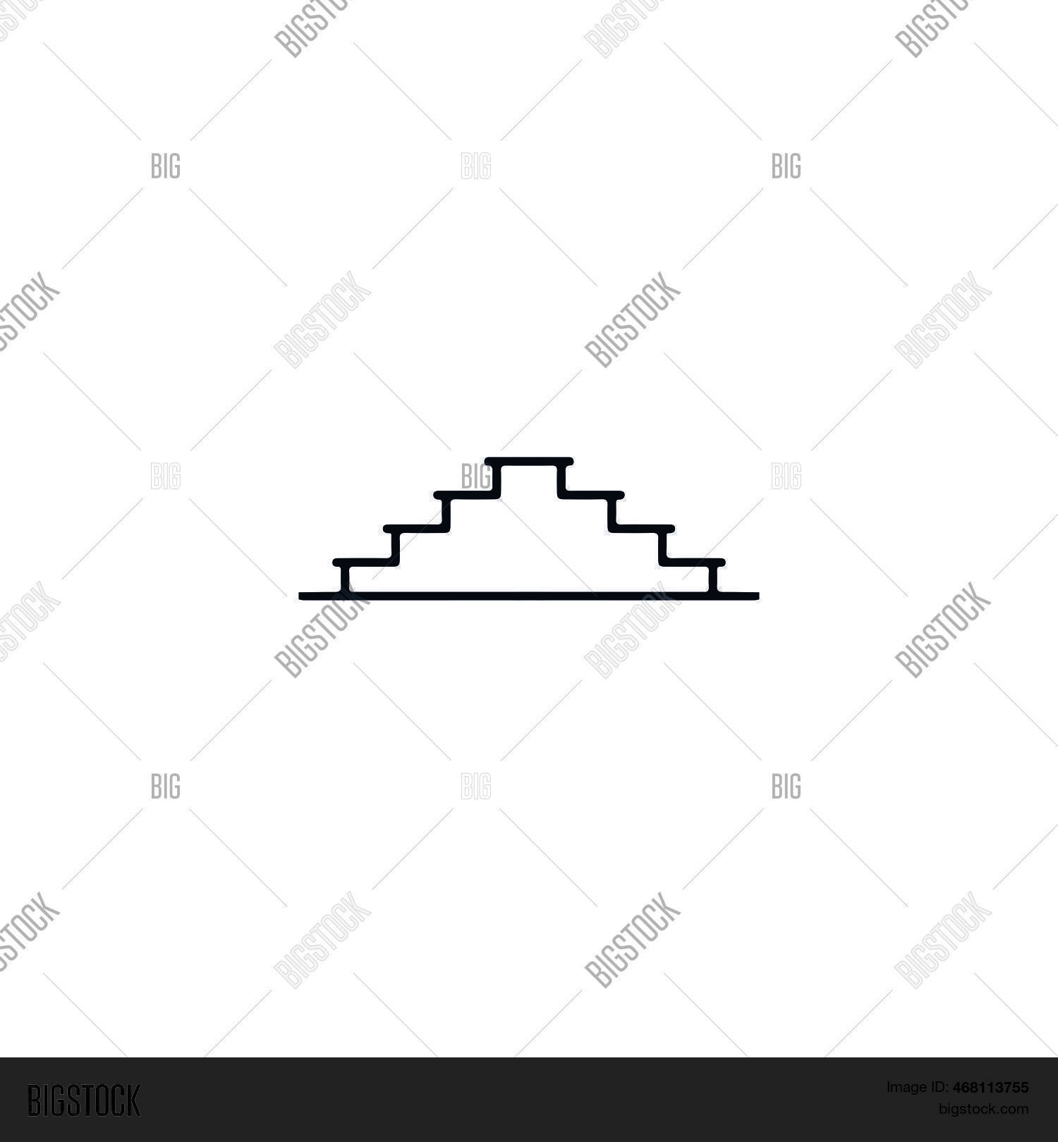 Aztec Pyramid Icon. Vector & Photo (Free Trial) | Bigstock