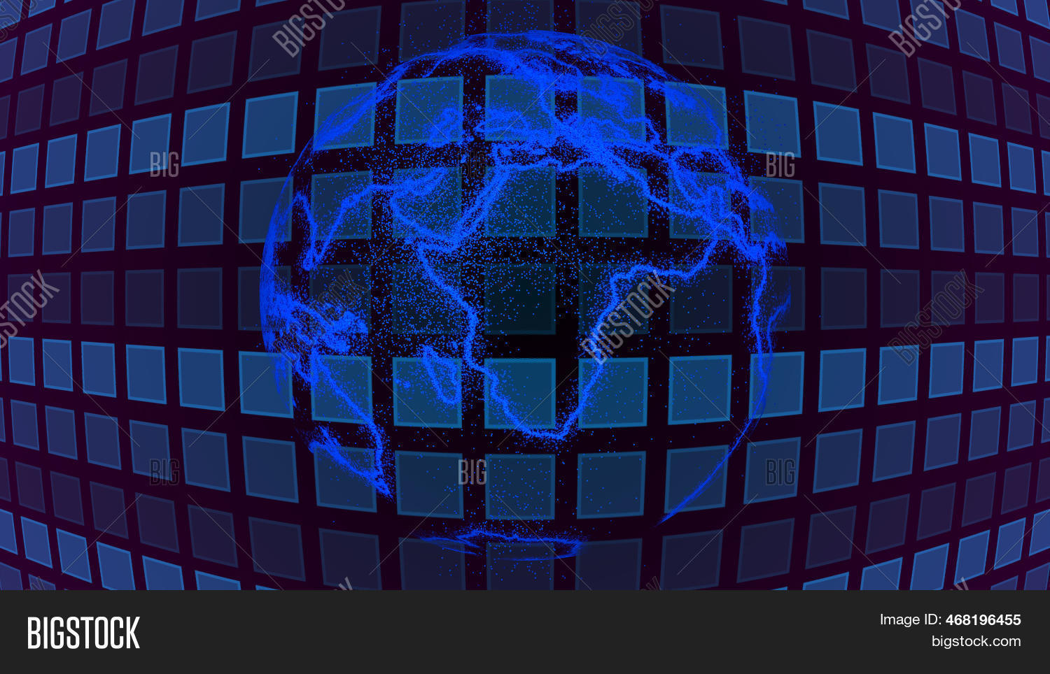 Techy Earth Map Image & Photo (Free Trial) | Bigstock