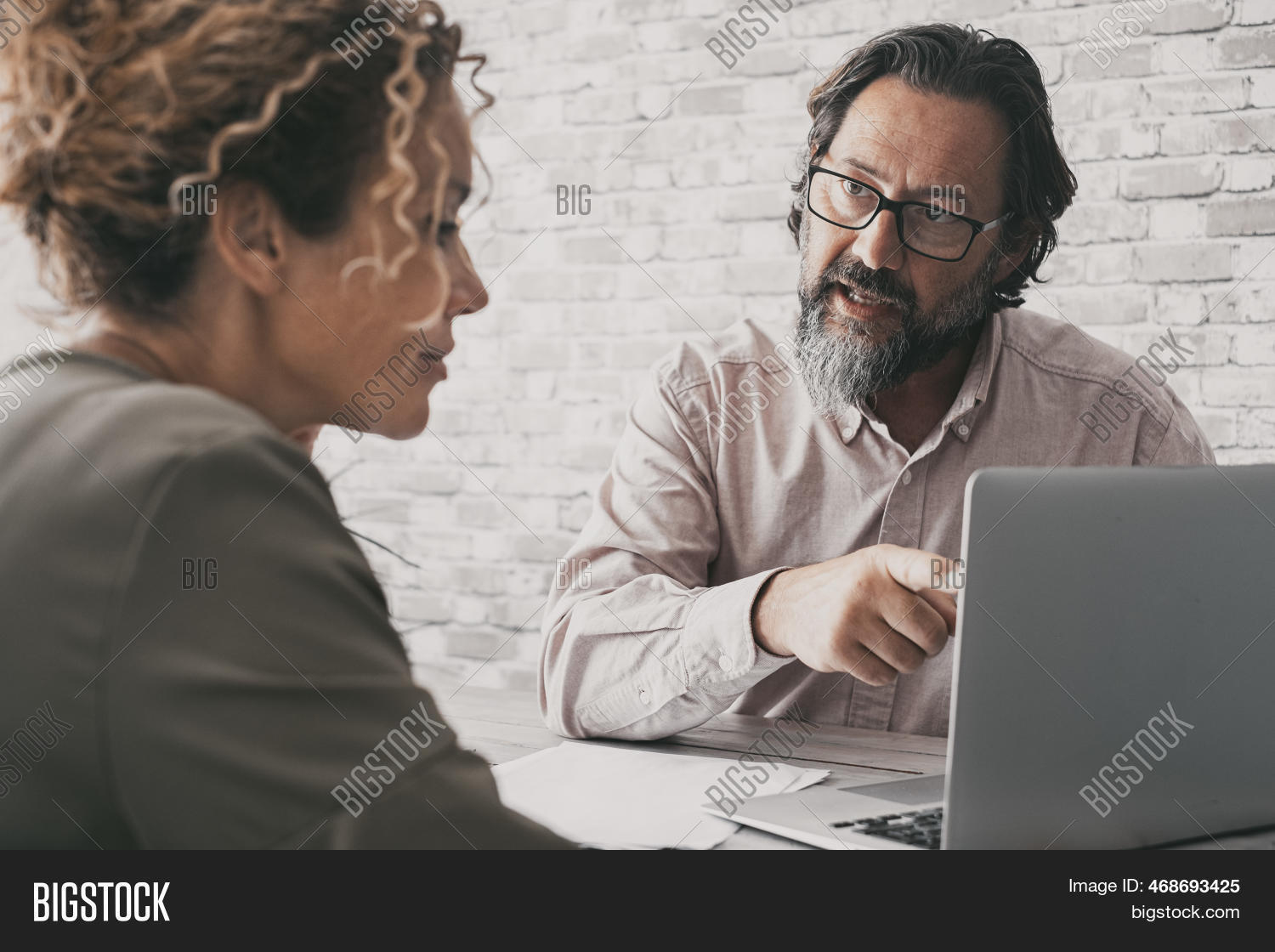 One Man Explain Image & Photo (Free Trial) | Bigstock