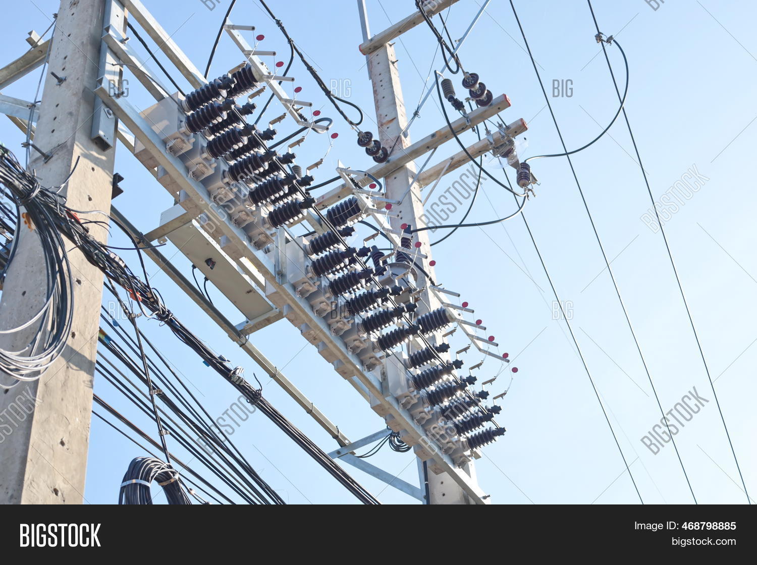 Capacitor Bank On Pole Image & Photo (Free Trial) | Bigstock