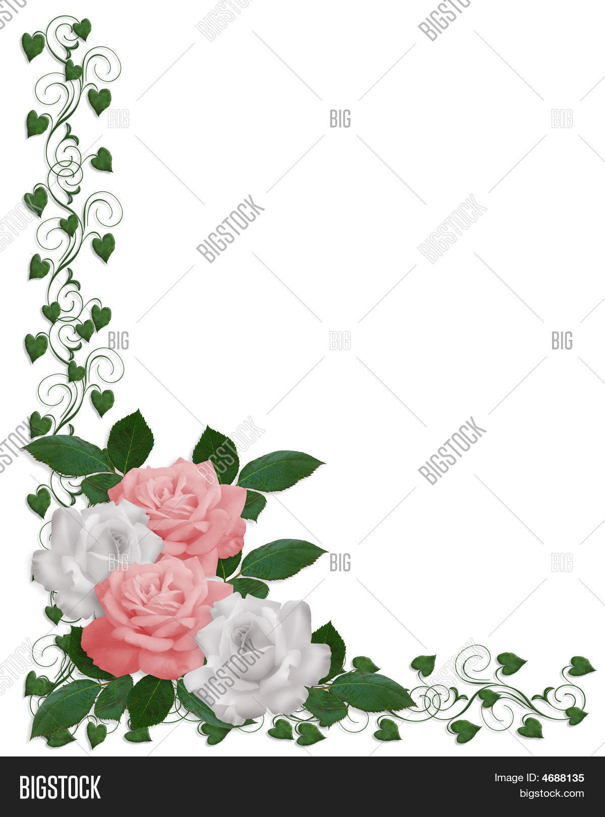 Roses Border Pink Image & Photo (Free Trial) | Bigstock