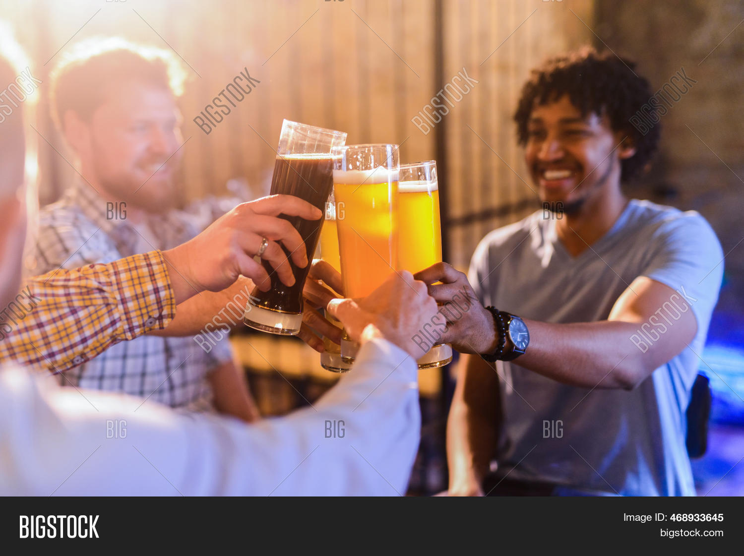 Four Happy Drunk Male Image & Photo (Free Trial) | Bigstock