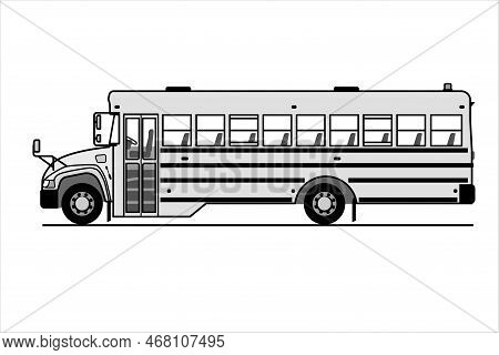Hand Drawn Bus, Side Vector & Photo (Free Trial) | Bigstock