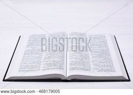 Open Bible On Table. Image & Photo (Free Trial) | Bigstock