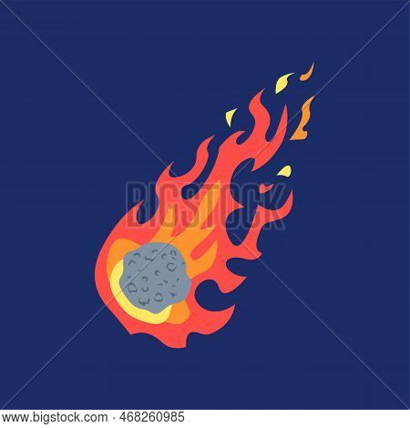 Burning Meteor Sky Vector & Photo (Free Trial) | Bigstock