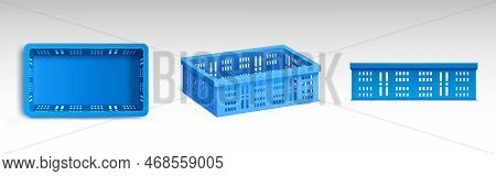 Set Blue Plastic Vector & Photo (Free Trial) | Bigstock