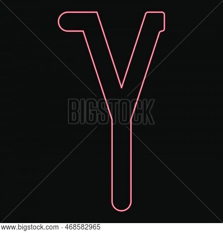 Neon Gamma Greek 벡터 및 사진(무료 체험) | Bigstock