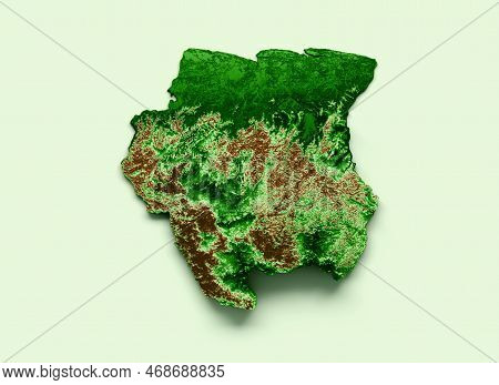 Suriname Topographic Image & Photo (Free Trial) | Bigstock