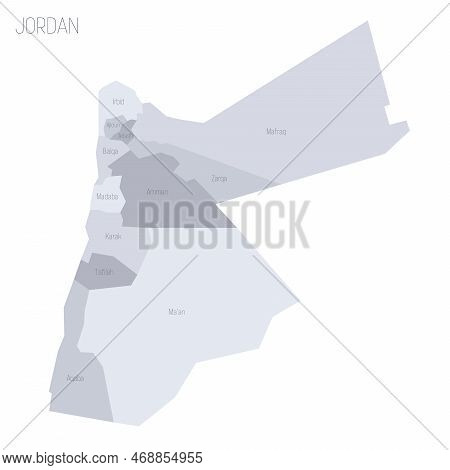 Jordan Political Map Vector & Photo (Free Trial) | Bigstock