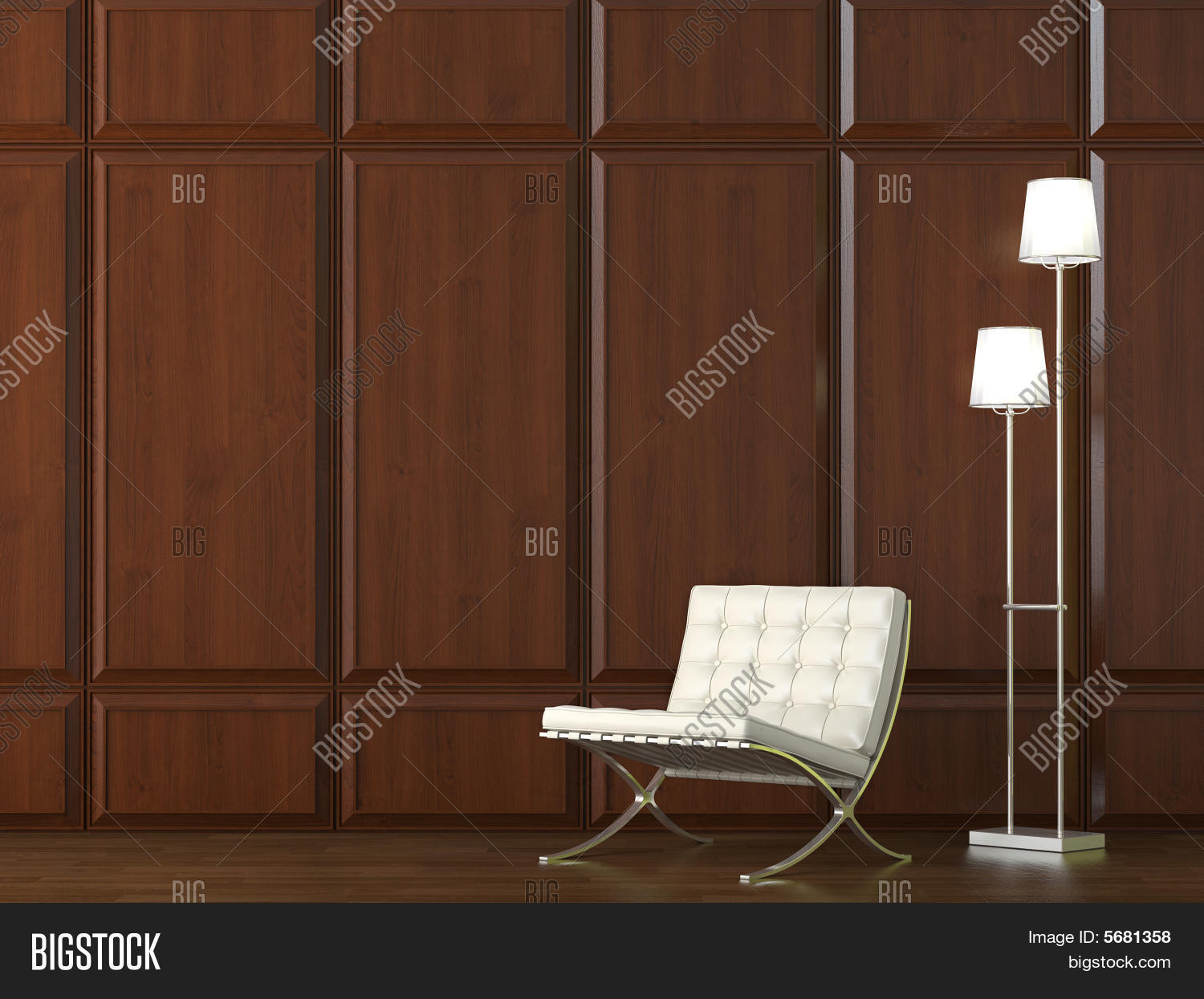 Chair On Wood Cladding Image & Photo (Free Trial) | Bigstock