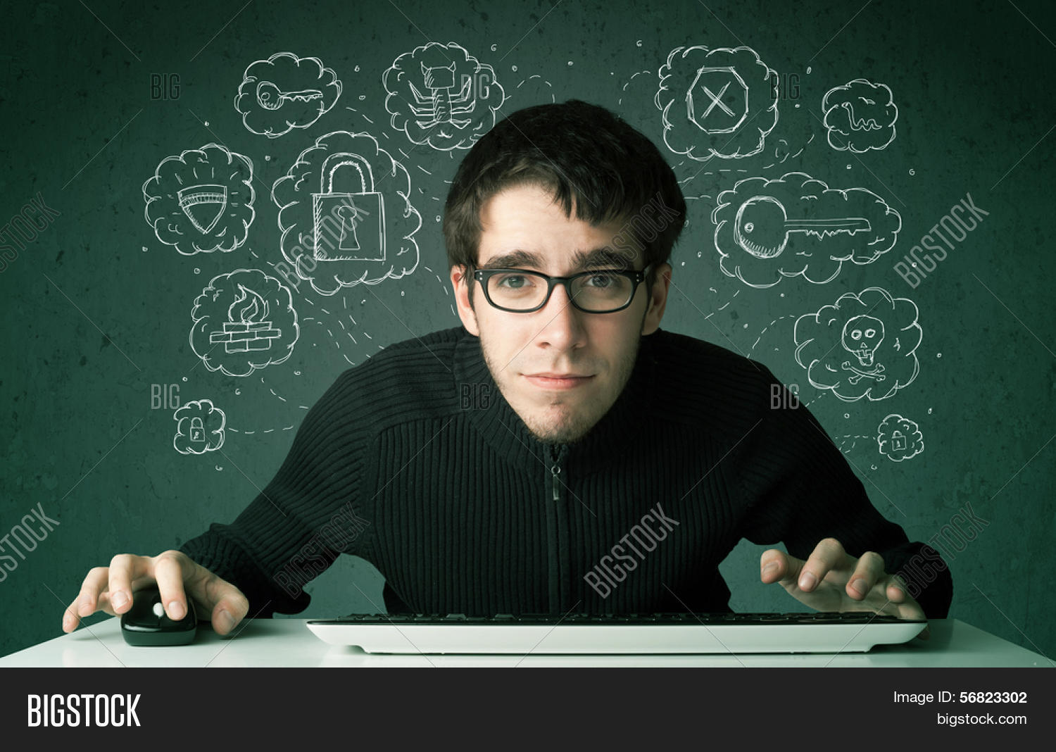 Young Nerd Hacker Image & Photo (Free Trial) | Bigstock