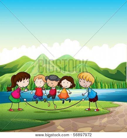 小男孩山小女孩山 地貌 图片、插图和矢量图（免费） - Bigstock