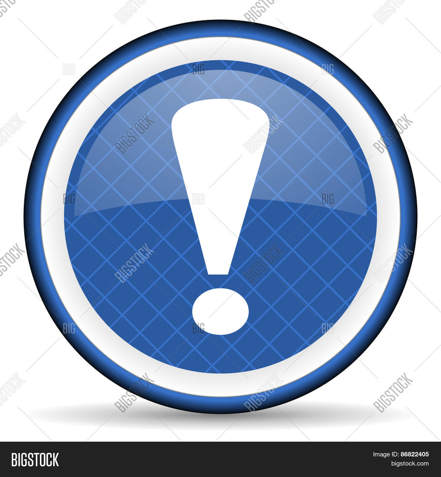 Exclamation Sign Blue Image & Photo (Free Trial) | Bigstock