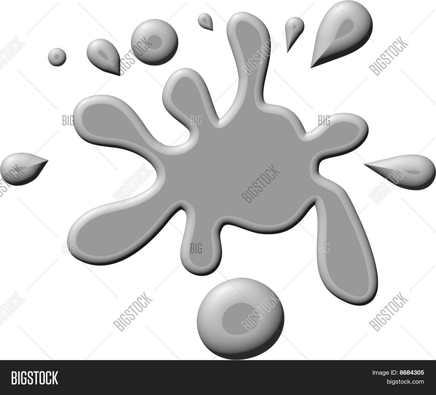 Grey Paint Splodge Image & Photo (Free Trial) | Bigstock