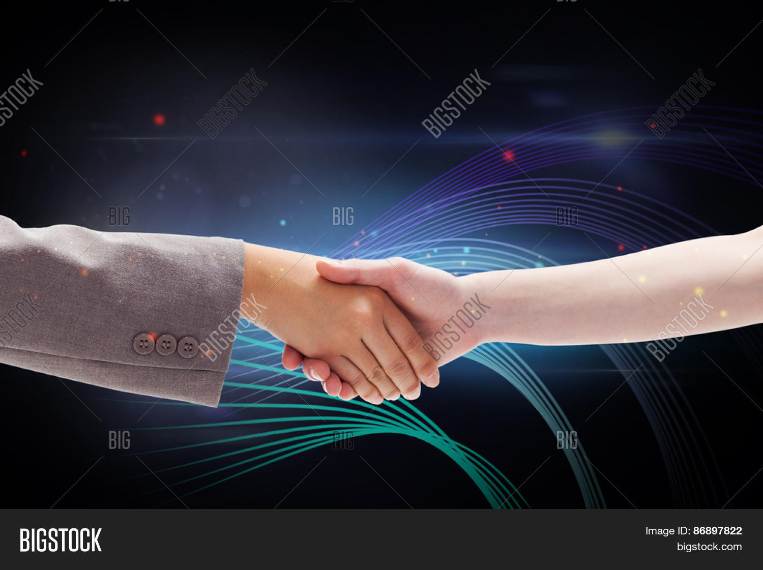 Handshake Between Two Image & Photo (Free Trial) | Bigstock
