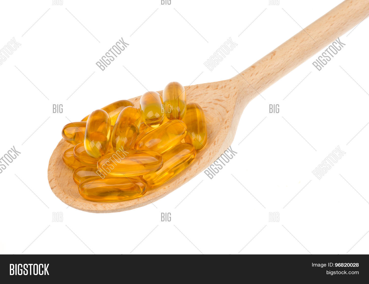 Omega-3 Capsules Spoon Image & Photo (Free Trial) | Bigstock