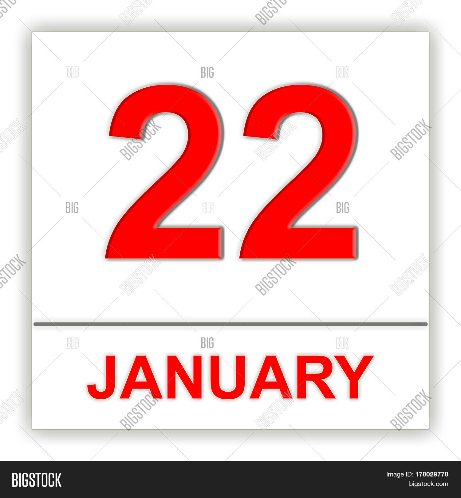 January 22. Day On Image & Photo (Free Trial) | Bigstock
