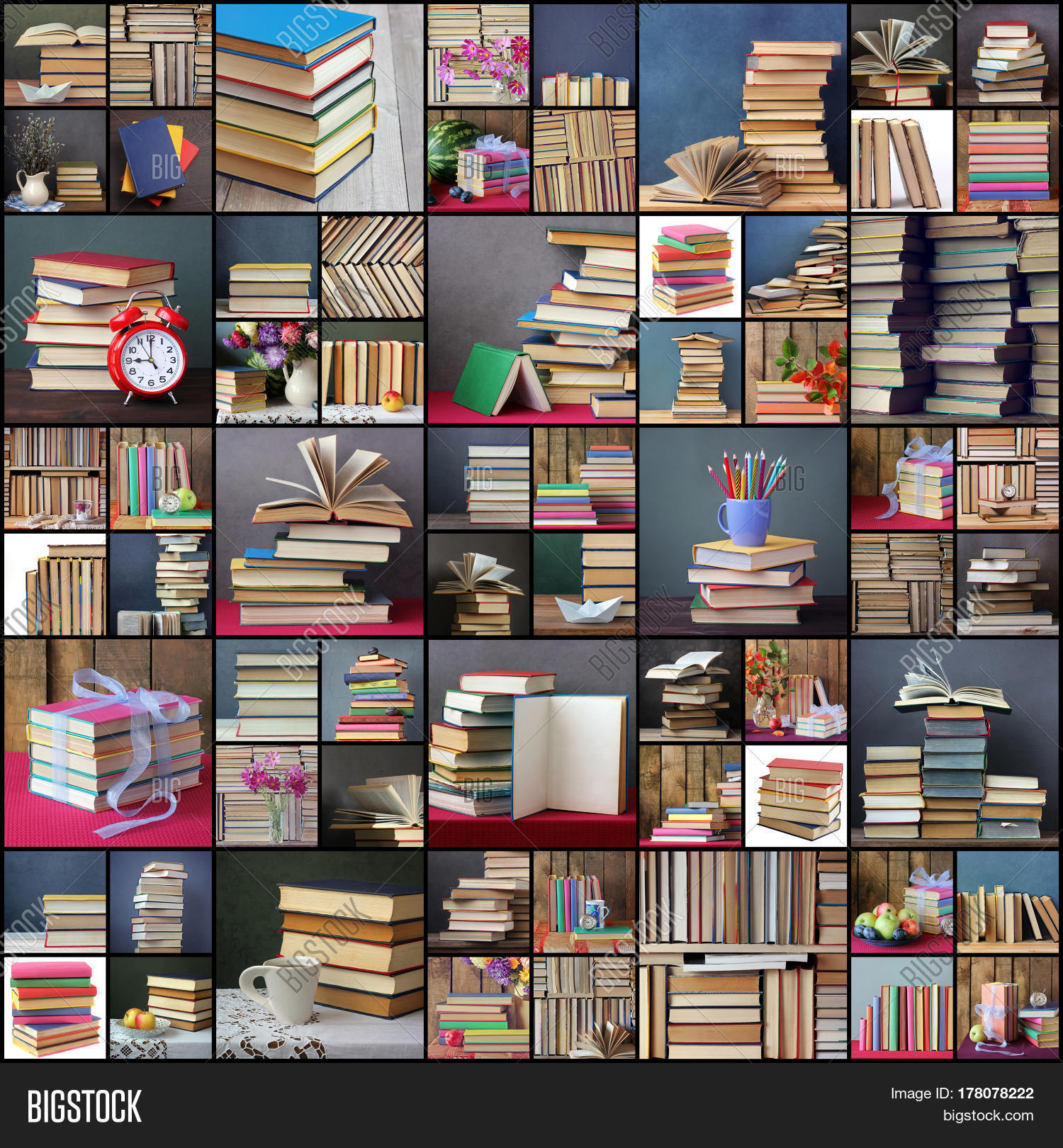 Collage Pictures Books Image & Photo (Free Trial) | Bigstock