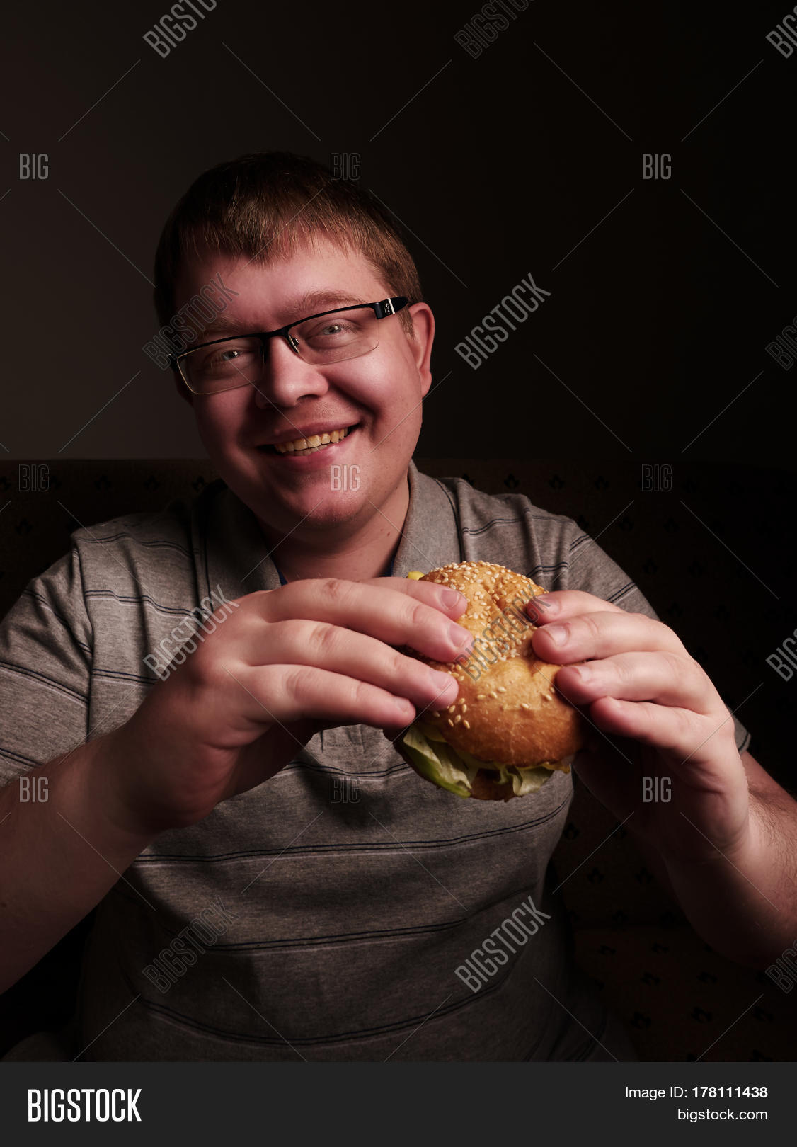 Fat Guy Eating