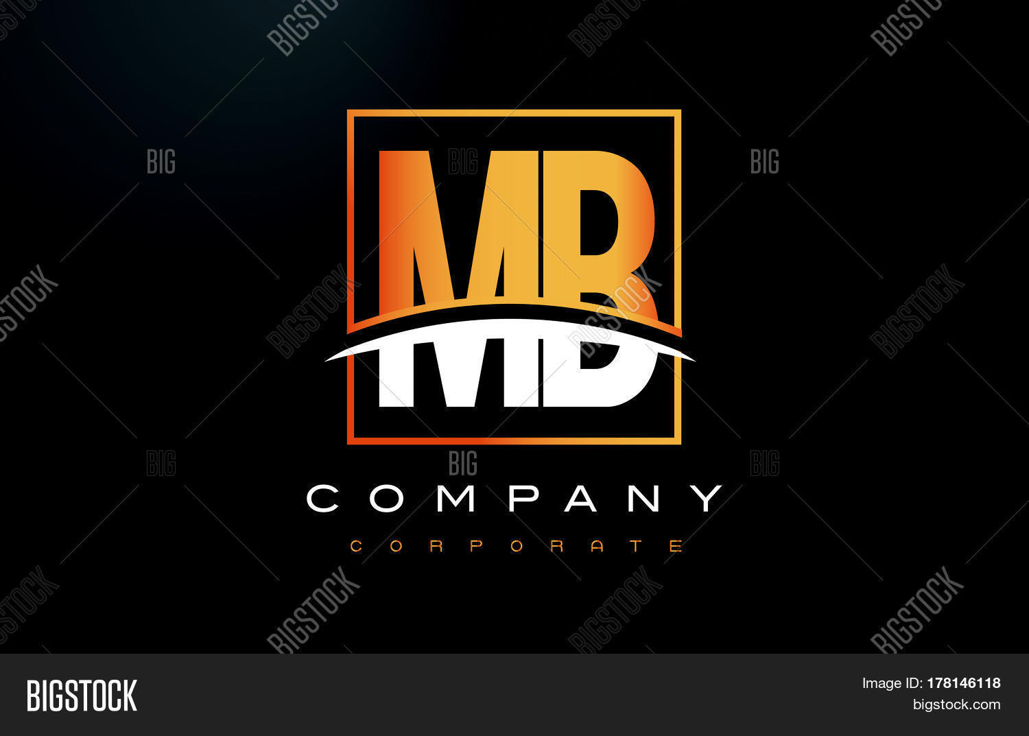 Mb M B Golden Letter Vector & Photo (Free Trial) | Bigstock
