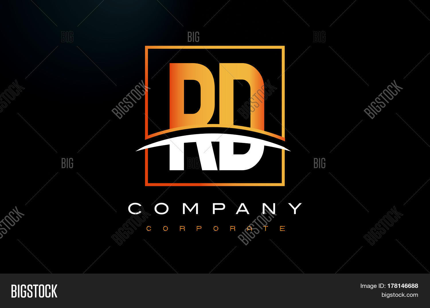 Rd R D Golden Letter Vector & Photo (Free Trial) | Bigstock