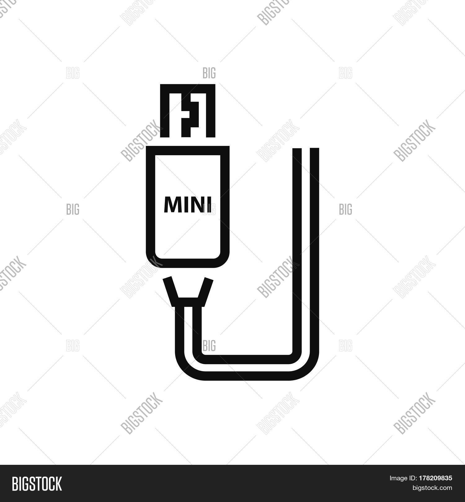 Mini HDMI Adapter Vector & Photo (Free Trial) | Bigstock