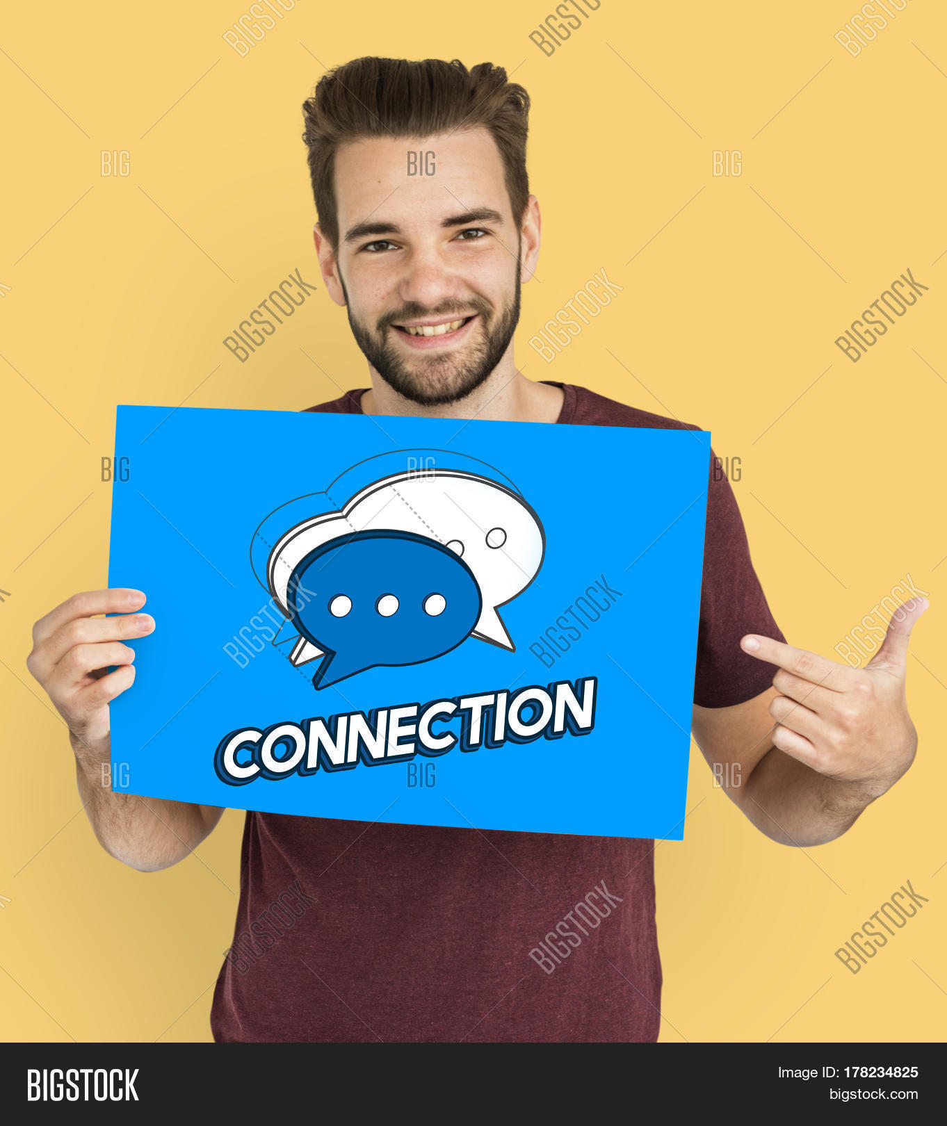 Man Chat Bubble Image & Photo (Free Trial) | Bigstock