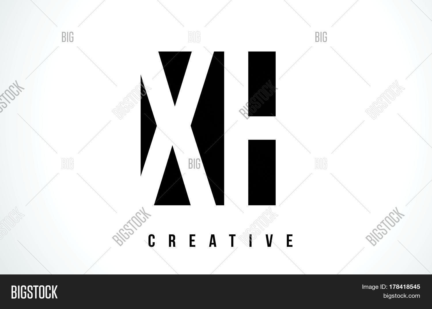 Xh X H White Letter Vector & Photo (Free Trial) | Bigstock