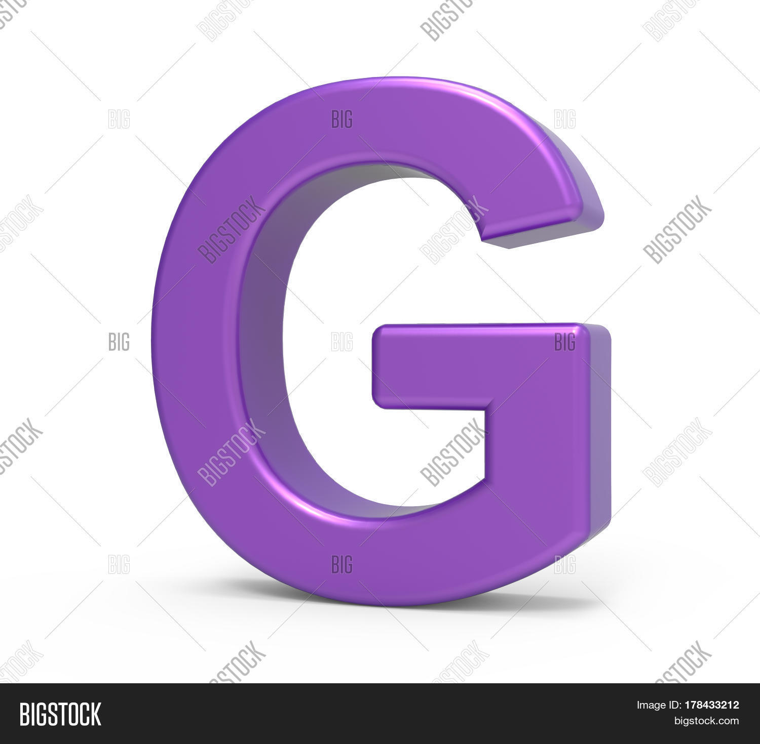 3D Purple Letter G Image & Photo | Bigstock