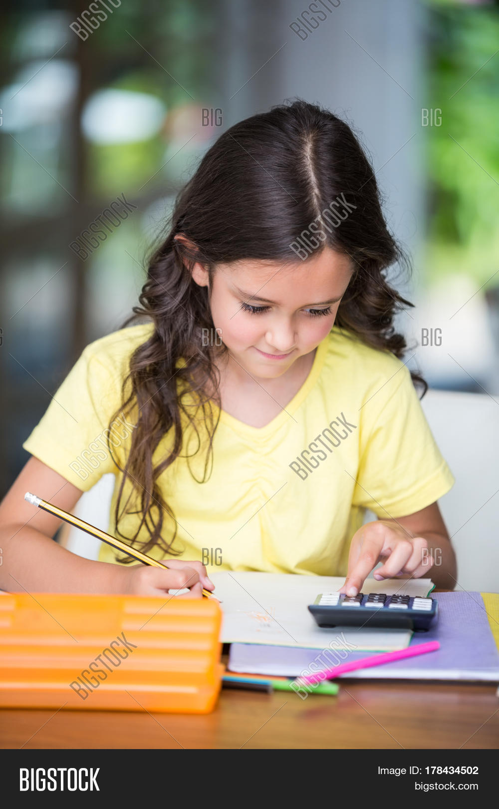 Girl Doing Math Image & Photo (Free Trial) | Bigstock