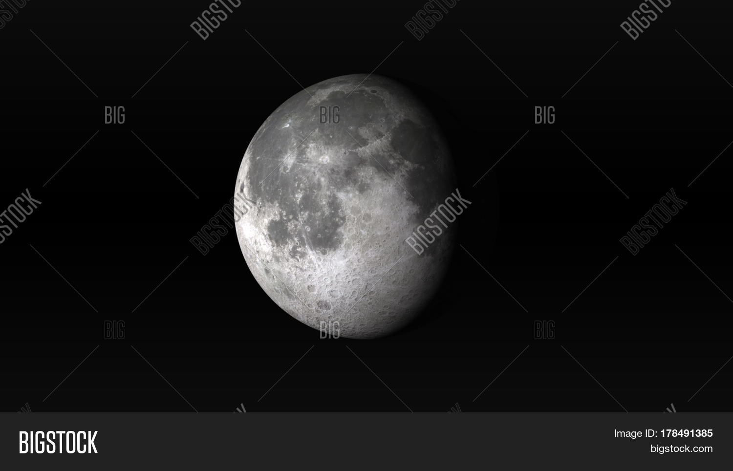 Moon Waning Gibbous Image & Photo (Free Trial) | Bigstock