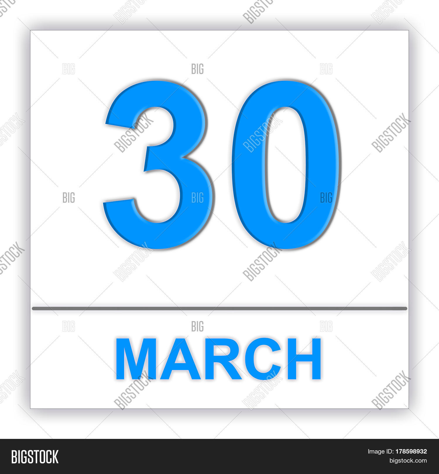 March 30. Day On Image & Photo (Free Trial) | Bigstock